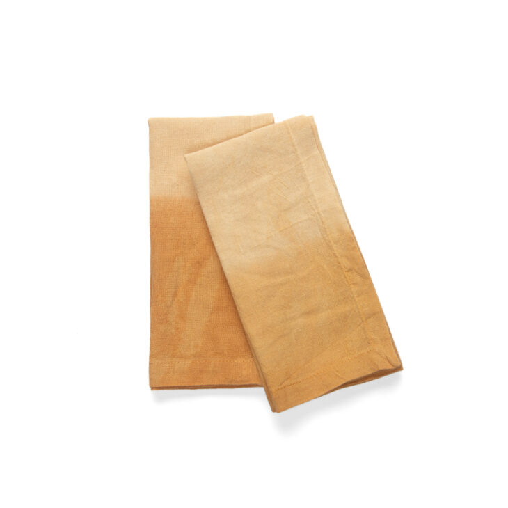 Tangerine Tie-Dye Napkin - Linen Book
